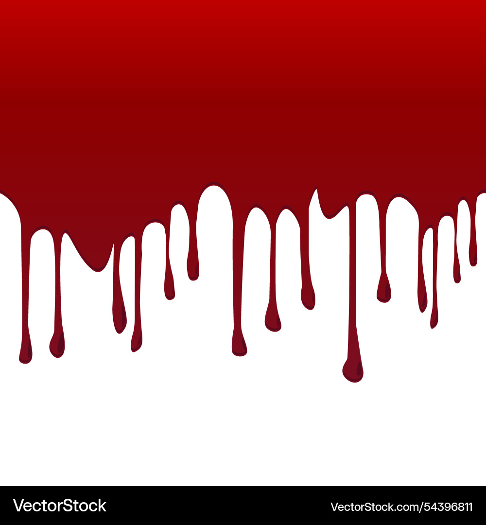 Blood dripping border red liquid like Royalty Free Vector