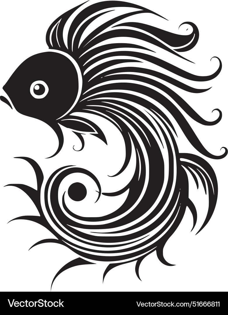 Fish - high quality logo ideal for t-shirt Vector Image