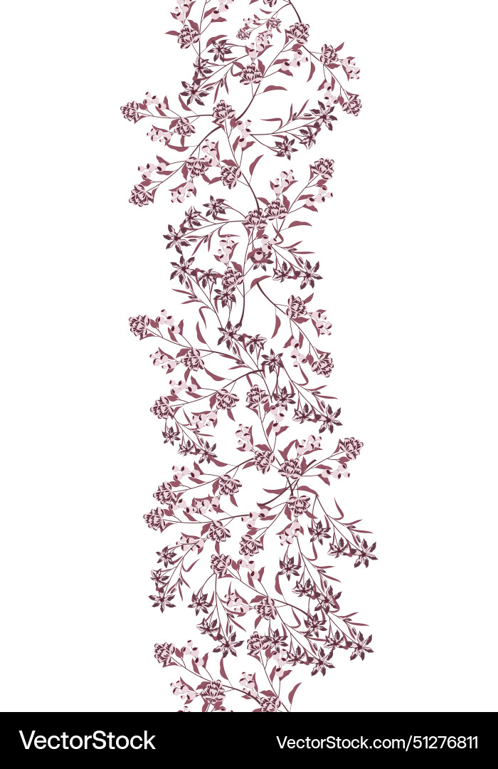 Flower border frames round bloom and decorative Vector Image