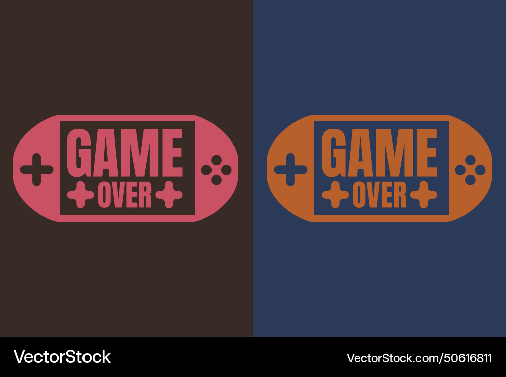 Game over Royalty Free Vector Image - VectorStock