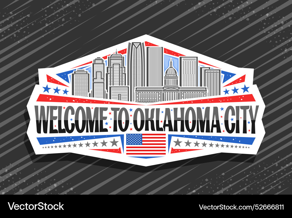 Logo for oklahoma city Royalty Free Vector Image