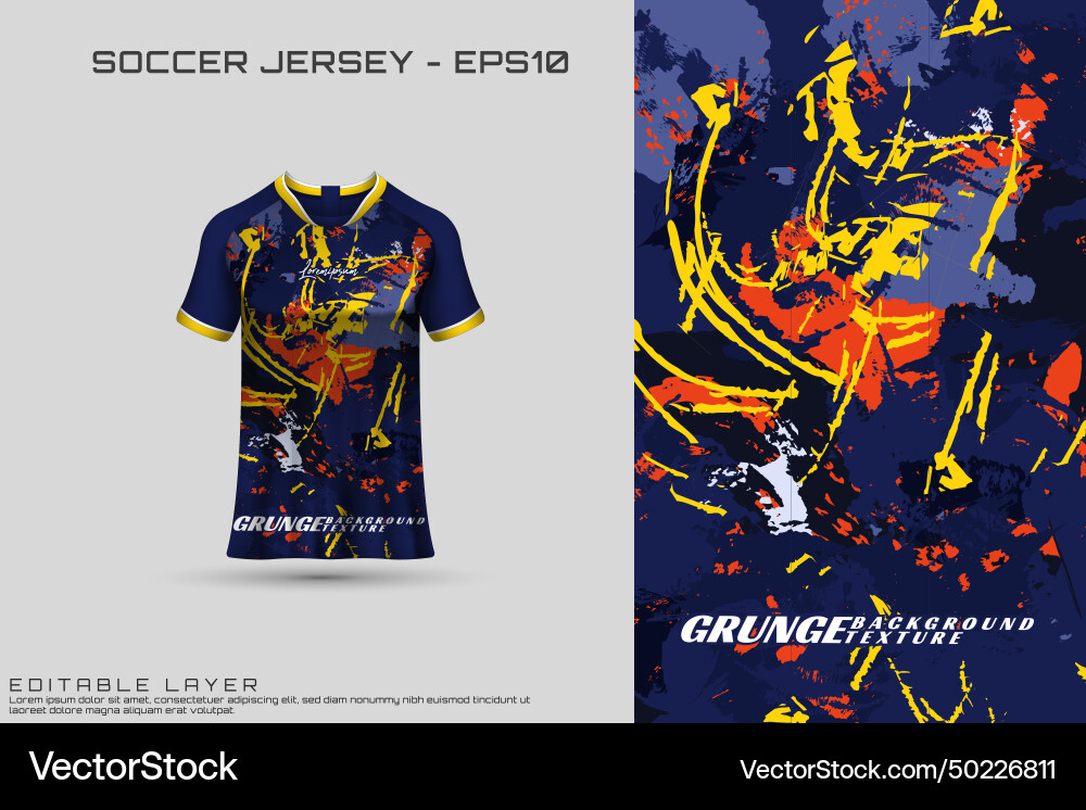Sports jersey design Royalty Free Vector Image