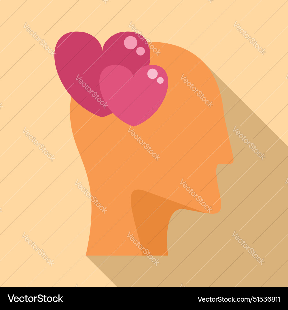 Thinking about love and romance Royalty Free Vector Image