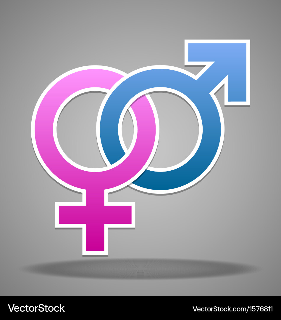 Venus and Mars Symbols Royalty Free Vector Image