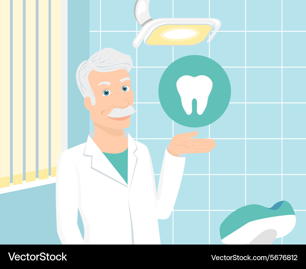 Doctor wearing white uniform Royalty Free Vector Image