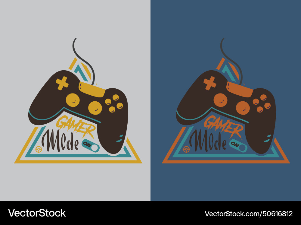 Gamer mode Royalty Free Vector Image - VectorStock