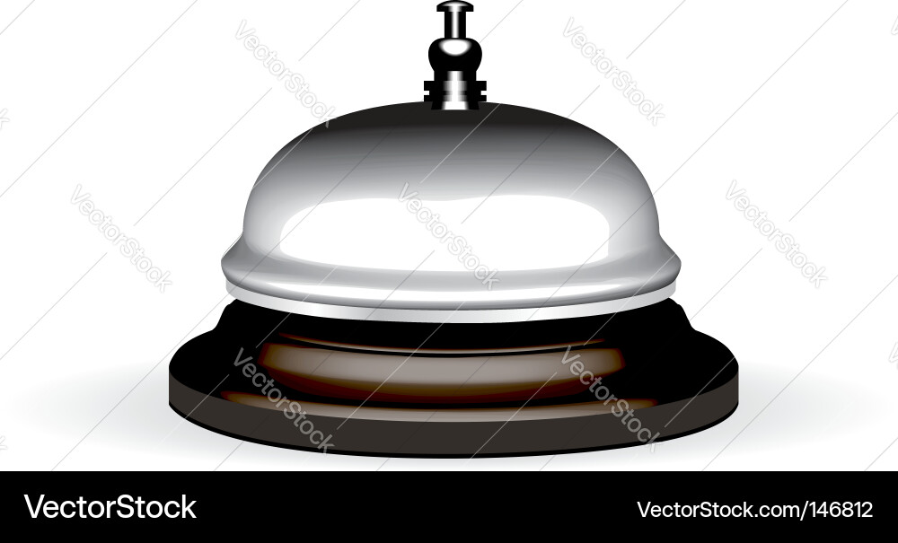 Hotel bell Royalty Free Vector Image - VectorStock