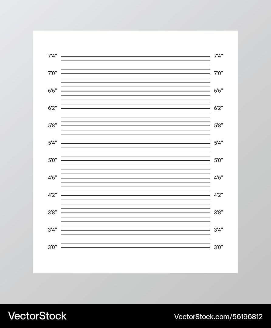 Police wanted picture template lineup backdrop Vector Image