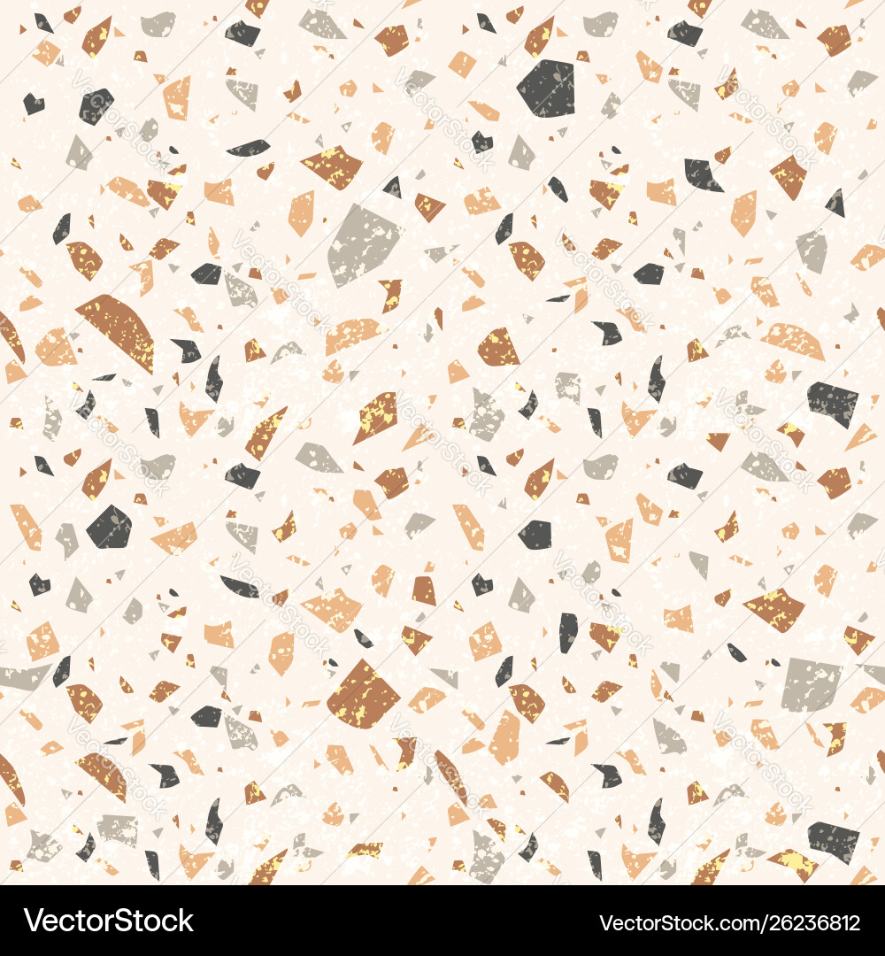 Seamless terrazzo texture venetian floor Vector Image