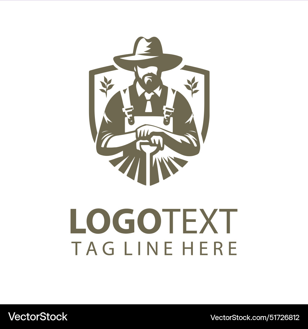 Stylish man logo Royalty Free Vector Image - VectorStock