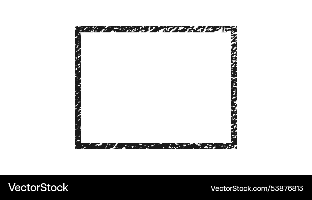 Grunge rectangle border Royalty Free Vector Image