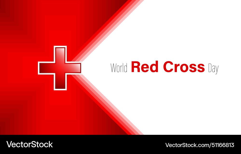 Red cross 1 Royalty Free Vector Image - VectorStock