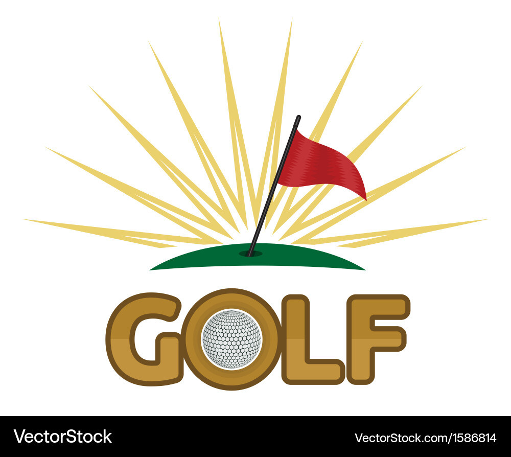 Golf2 resize Royalty Free Vector Image - VectorStock