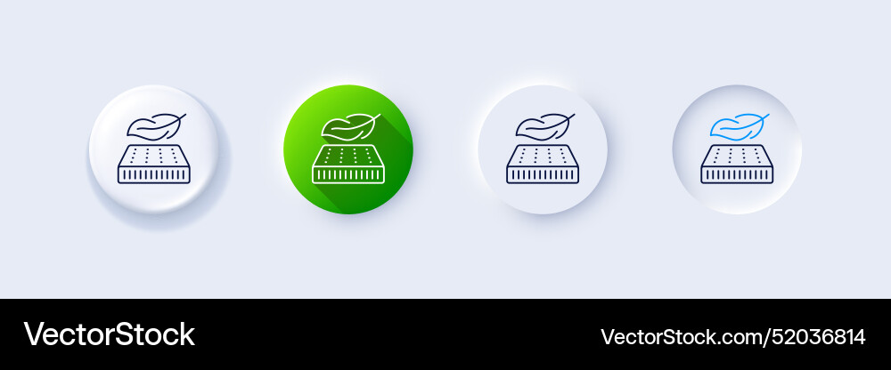 Lightweight mattress line icon orthopedic pad Vector Image