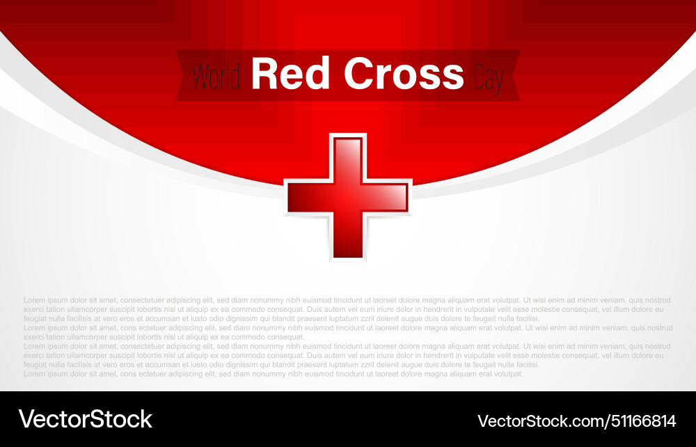 Red cross Royalty Free Vector Image - VectorStock