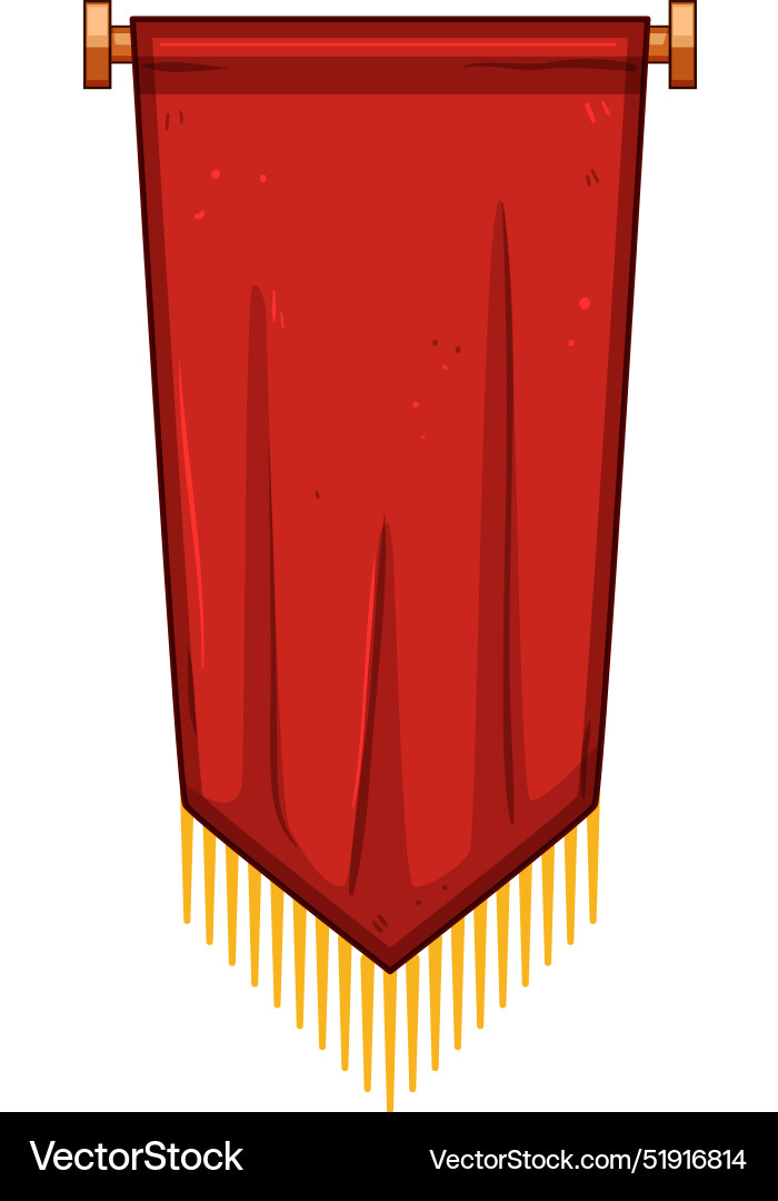 Scroll royal flag cartoon Royalty Free Vector Image