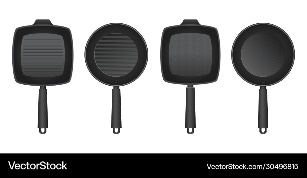 Frying pan Royalty Free Vector Image - VectorStock
