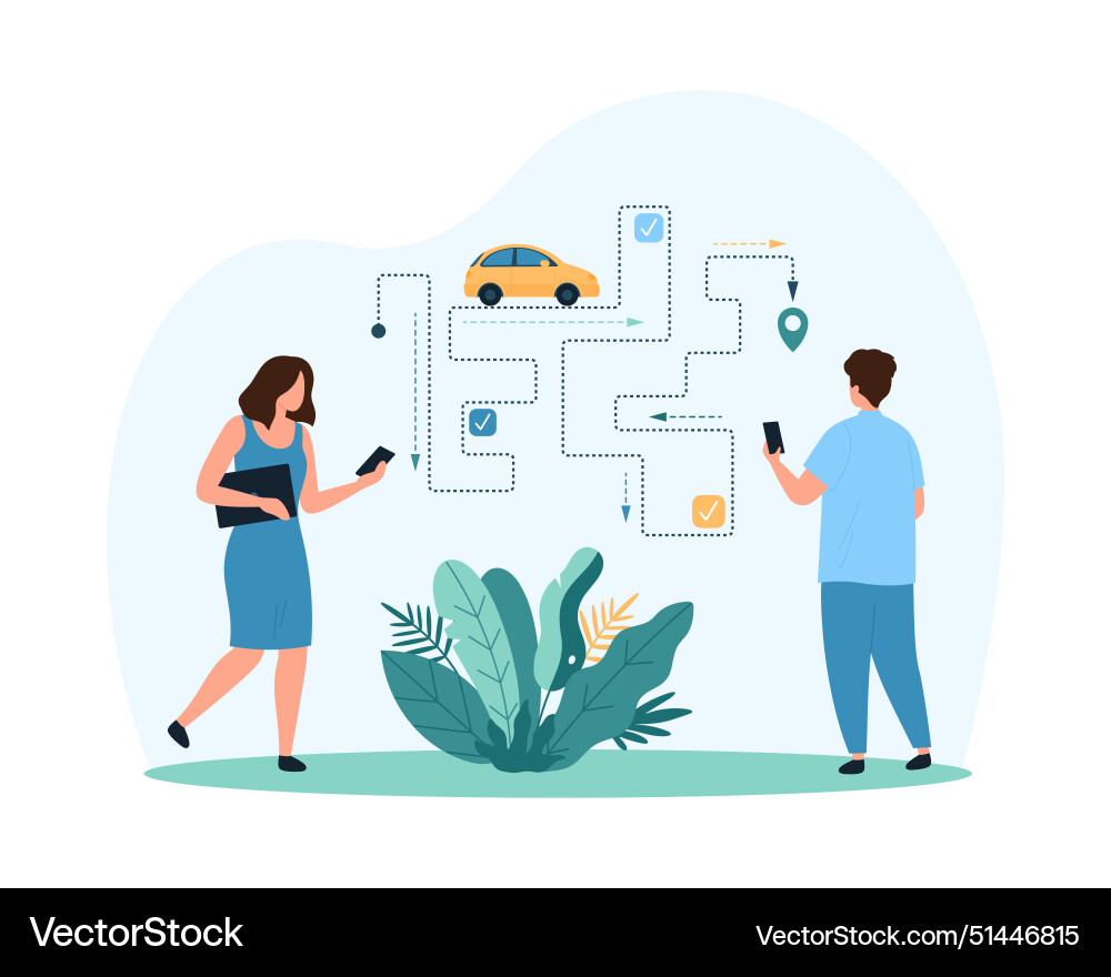 Gps navigation for city transportation mobile app Vector Image