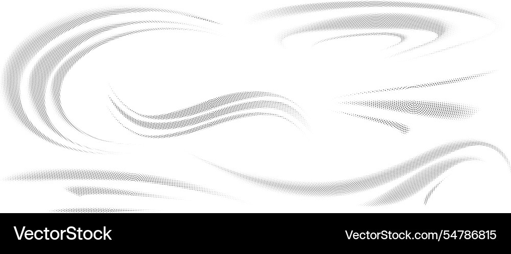 Halftone curves set Royalty Free Vector Image - VectorStock