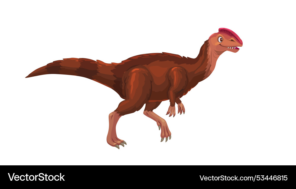 Kileskus prehistoric carnivore dinosaur Royalty Free Vector