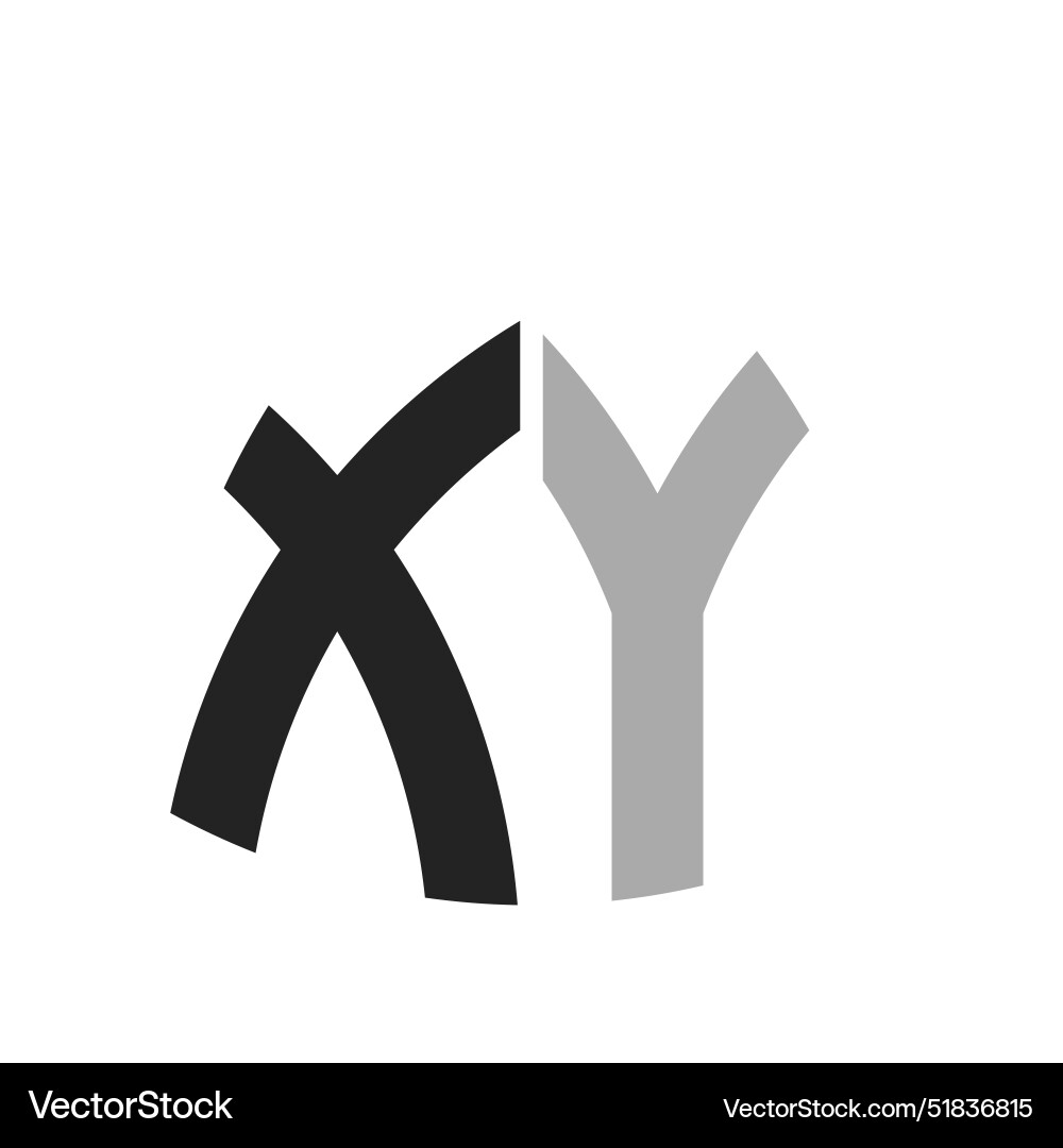 Modern creative xy logo design letter icon Vector Image