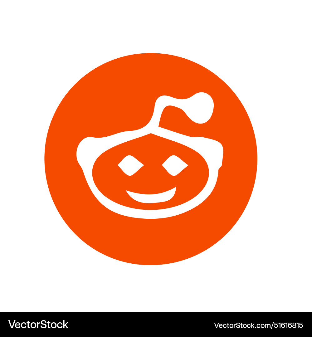 Reddit icon art icons and graphics Royalty Free Vector Image