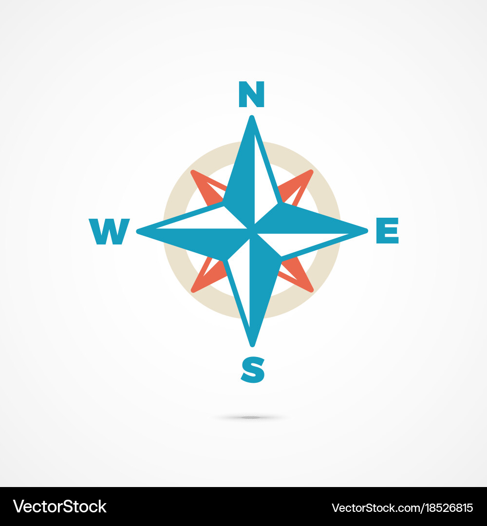 Wind rose icon Royalty Free Vector Image - VectorStock