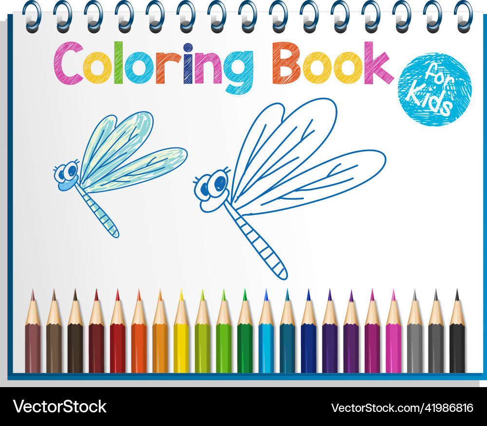 Coloring book worksheet for kids Royalty Free Vector Image