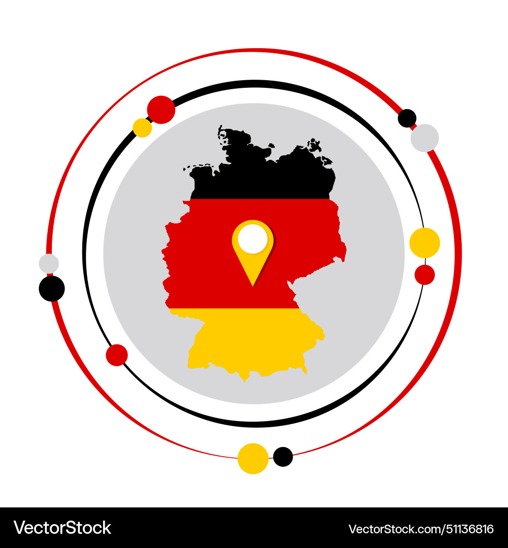 Germany pin icon Royalty Free Vector Image - VectorStock
