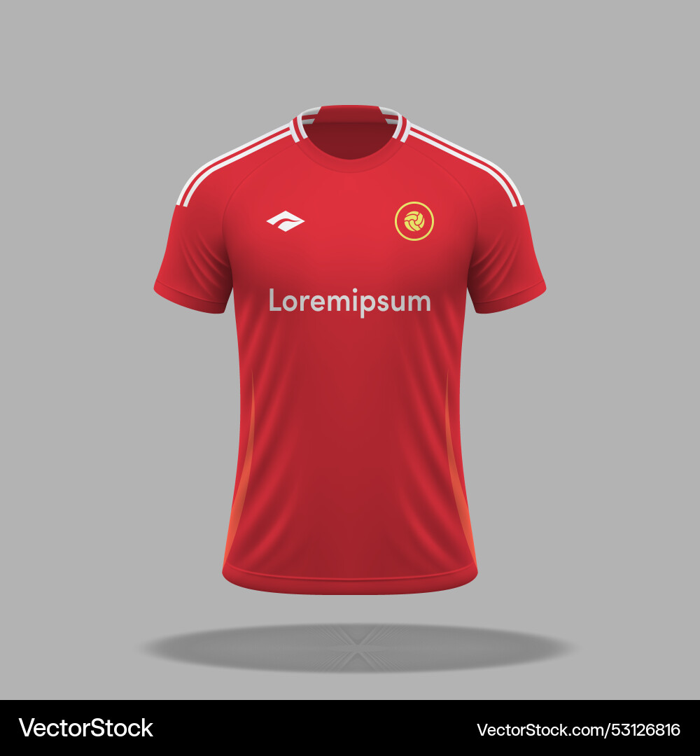 Manchester United Soccer Jersey Royalty Free Vector Image