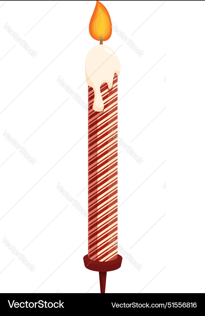 Red Birthday Candle Clip Art