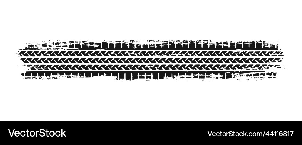 Auto tire tread grunge element car and motorcycle Vector Image