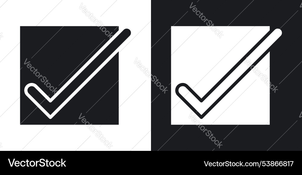 Check mark icon set Royalty Free Vector Image - VectorStock