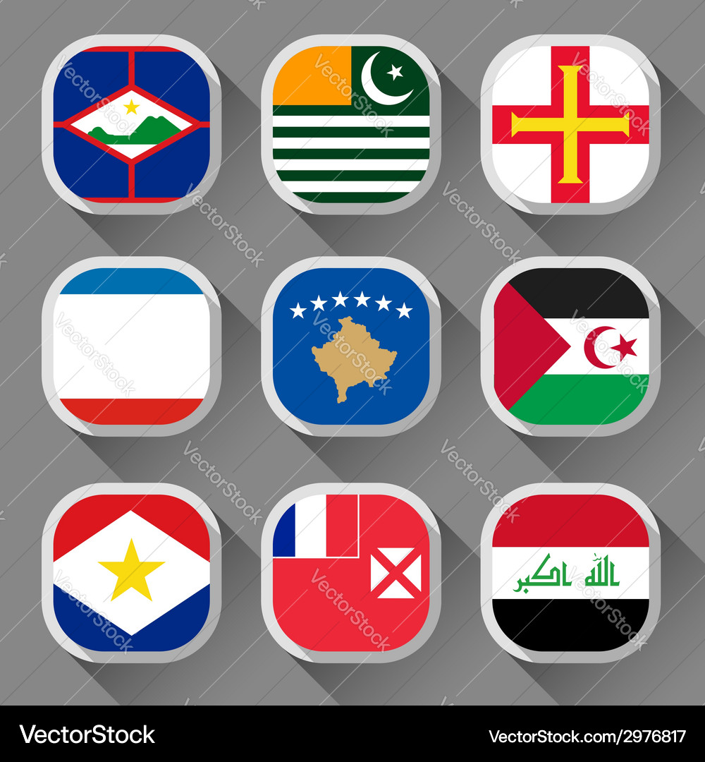 Flags of the world Royalty Free Vector Image - VectorStock