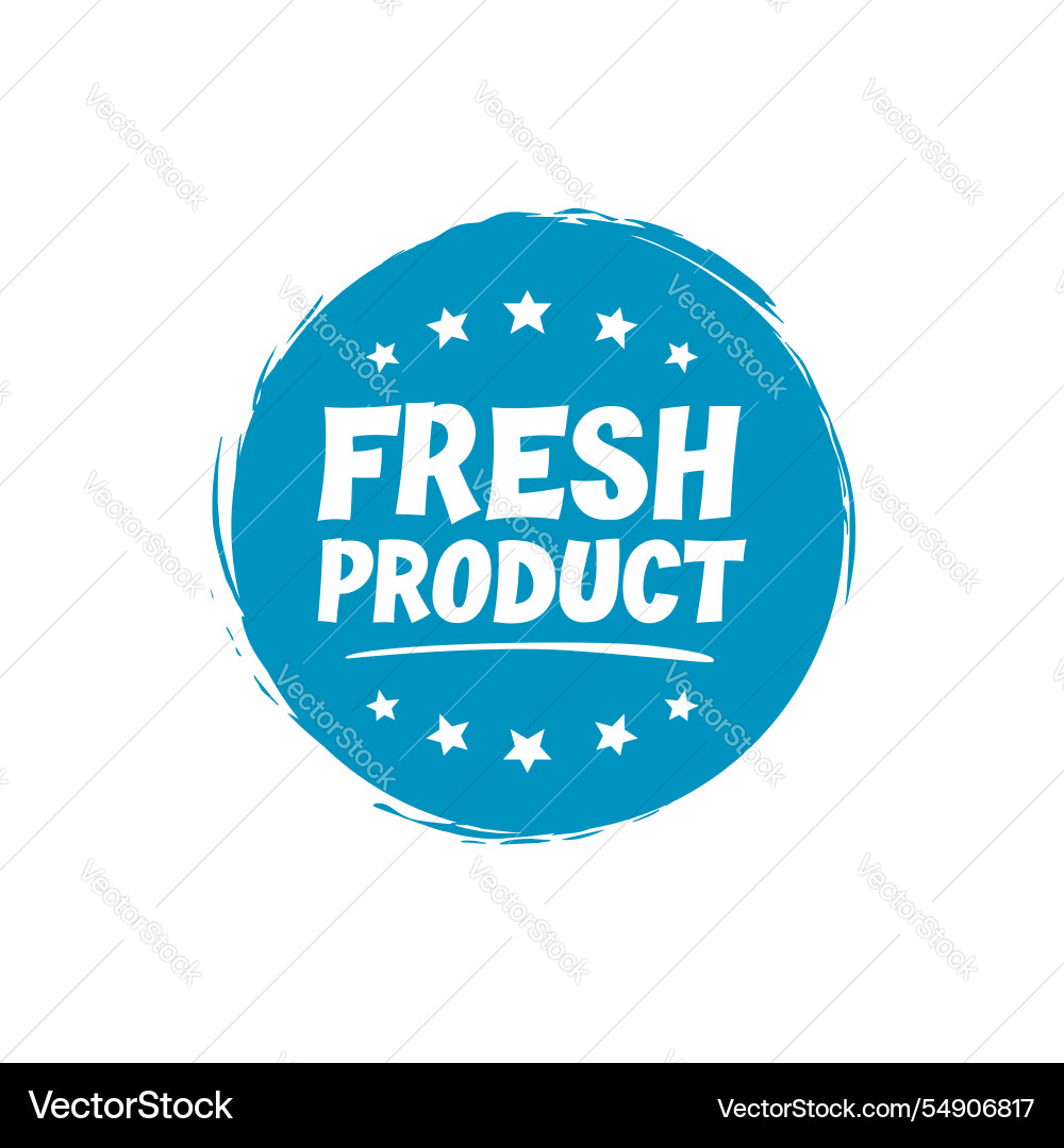Fresh product food label stamp – Free Vector | VectorStock