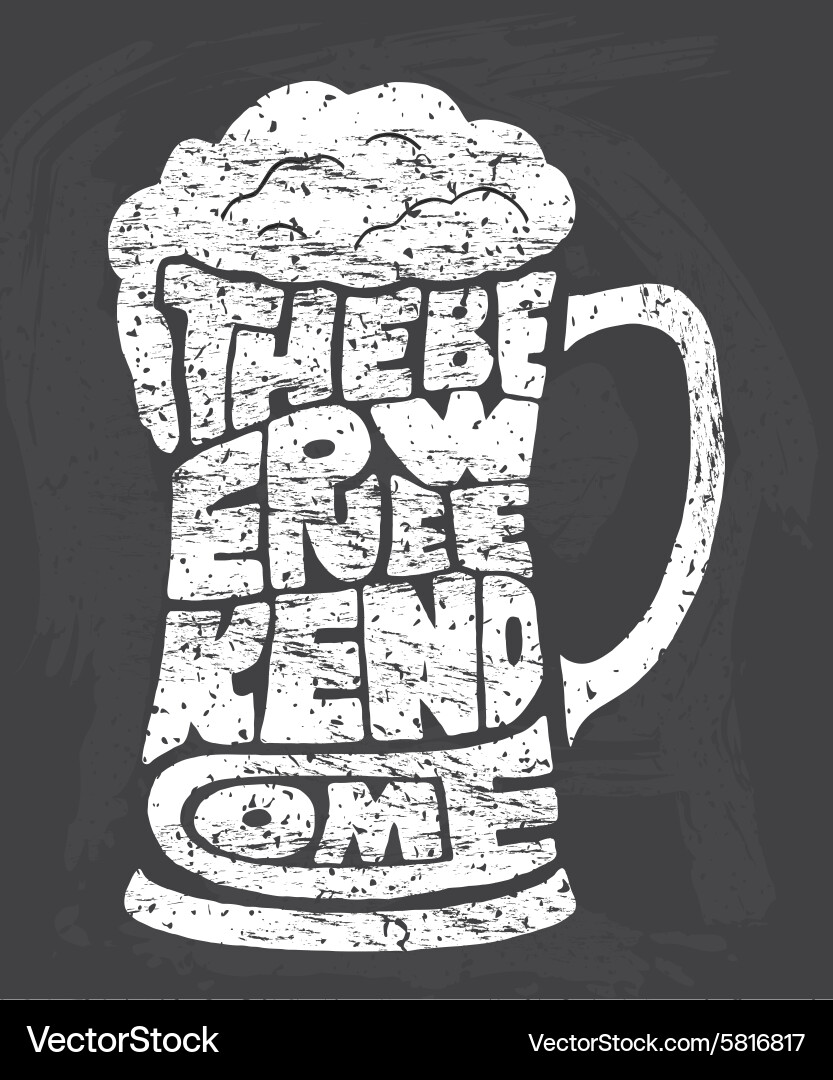 Hand- drawn lettering on the chalkboard Royalty Free Vector