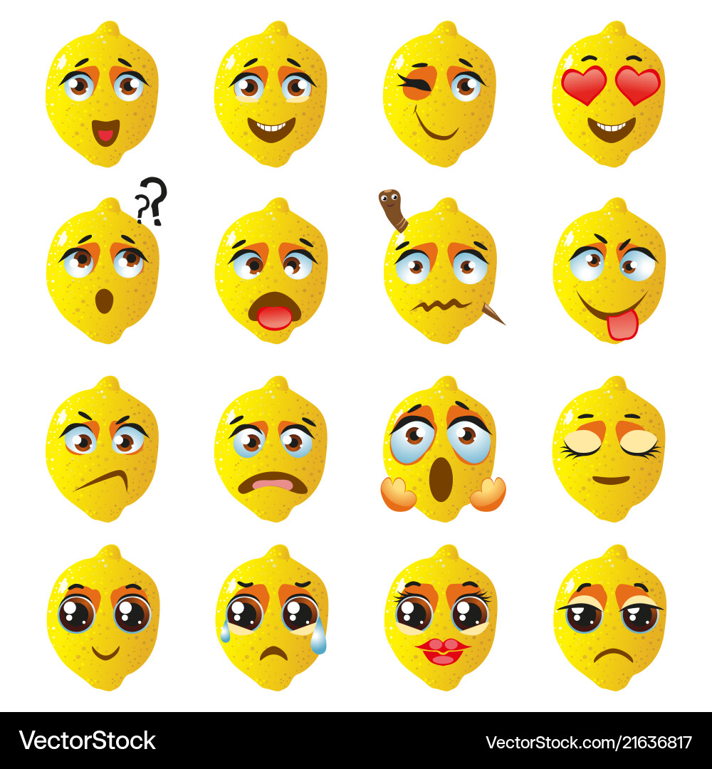 Smiling Lemon Emoji Vector Images (over 770)
