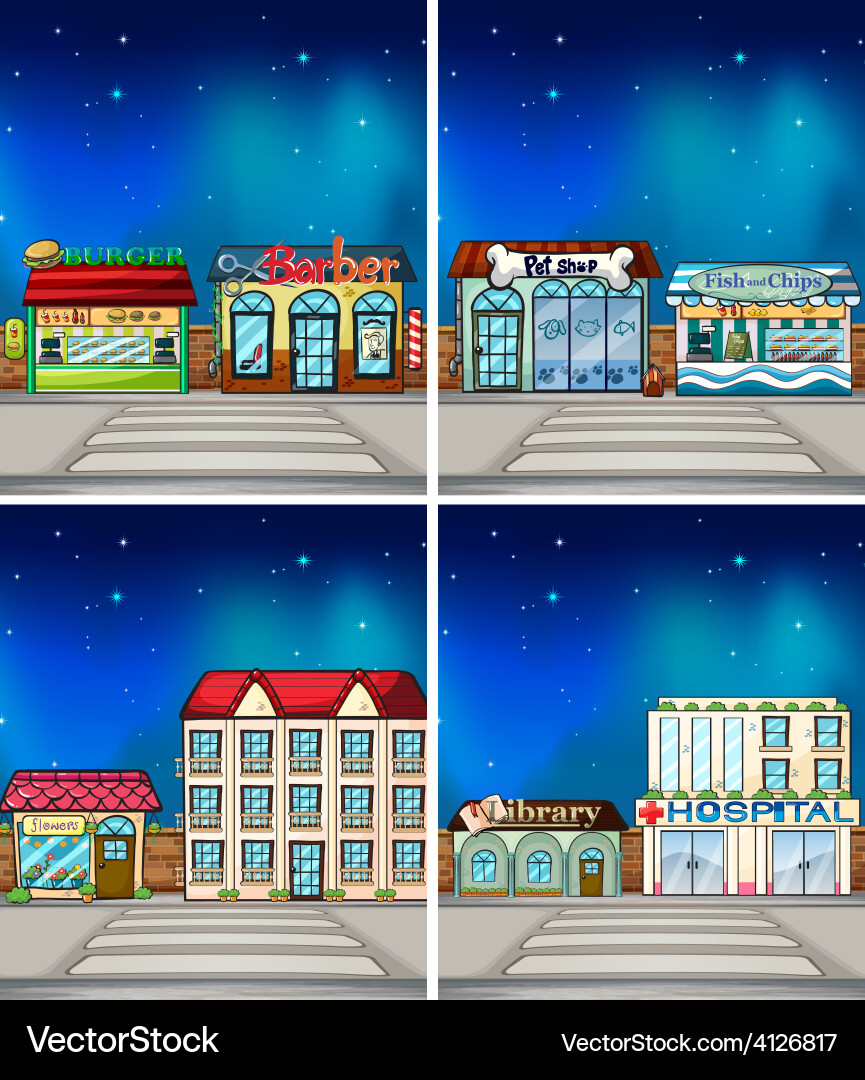 Shops Royalty Free Vector Image - VectorStock