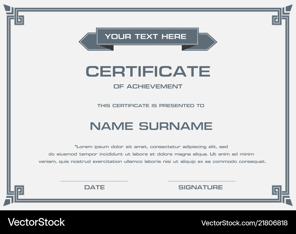 Certificate Royalty Free Vector Image - VectorStock