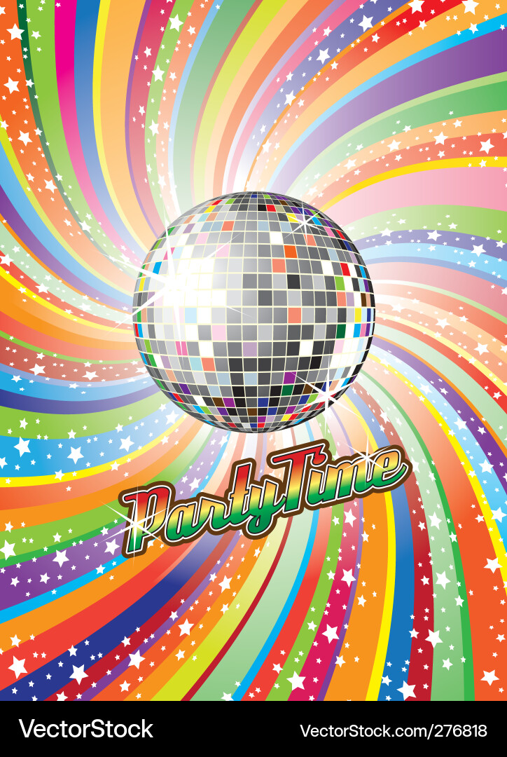 Disco party Royalty Free Vector Image - VectorStock