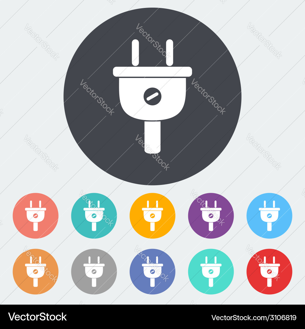 Electrical plug Royalty Free Vector Image - VectorStock