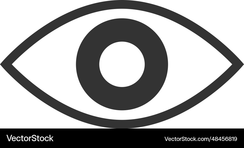 Eye logo optical emblem vision sign eyesight Vector Image