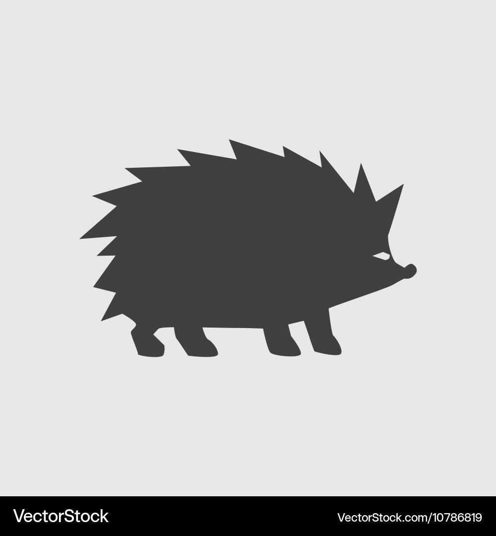 Hedgehog Icon - Cute Wildlife Symbol Royalty Free Vector