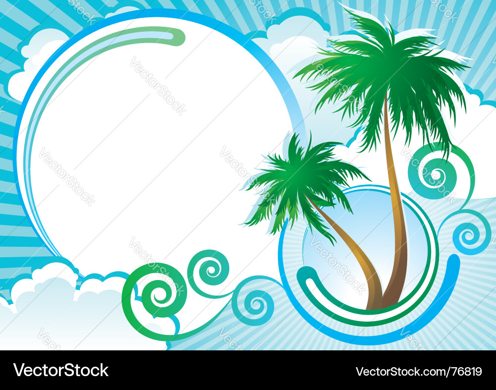 Tropical background Royalty Free Vector Image - VectorStock