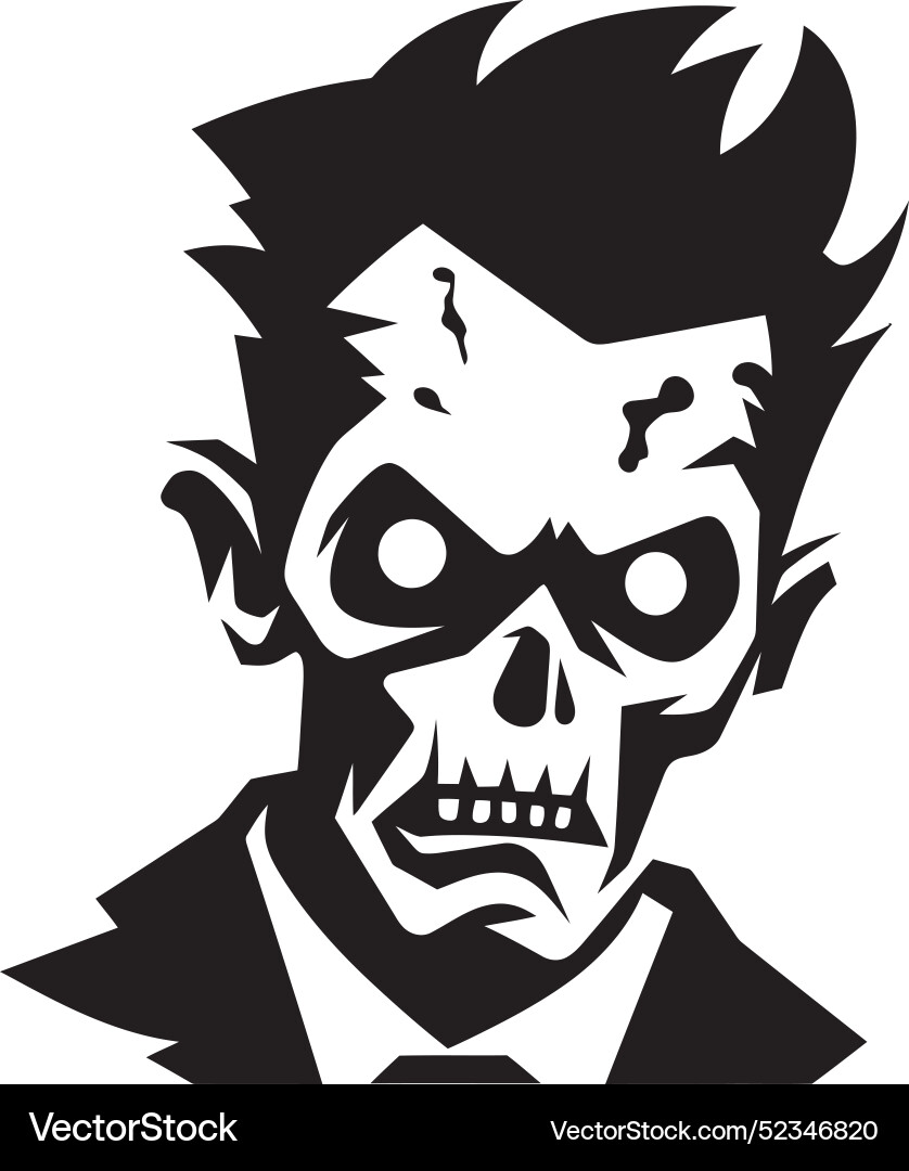 Haunting reanimation zombie black hordesmorbid Vector Image