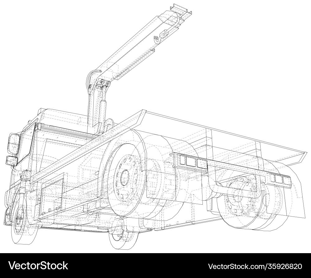 Tow truck towing Royalty Free Vector Image - VectorStock