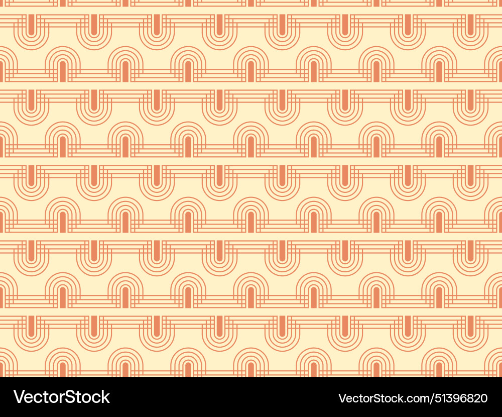 Vintage seamless pattern in geometric linear Vector Image