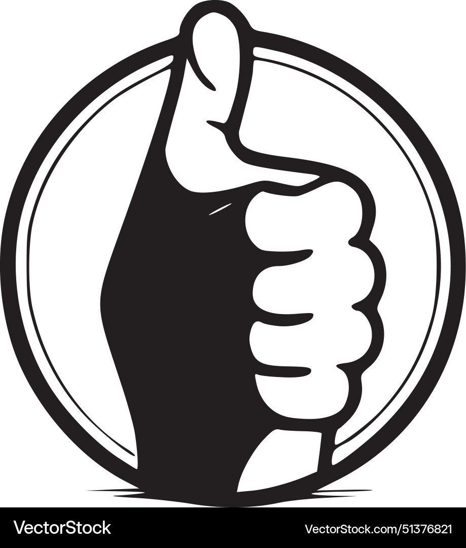 Hand - minimalist and simple silhouette Royalty Free Vector