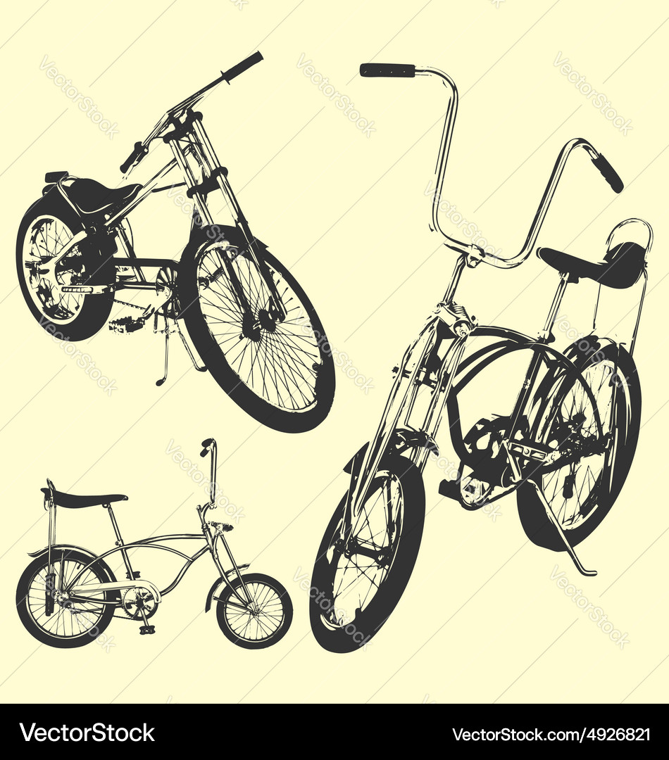 Vintage bicycle Royalty Free Vector Image - VectorStock