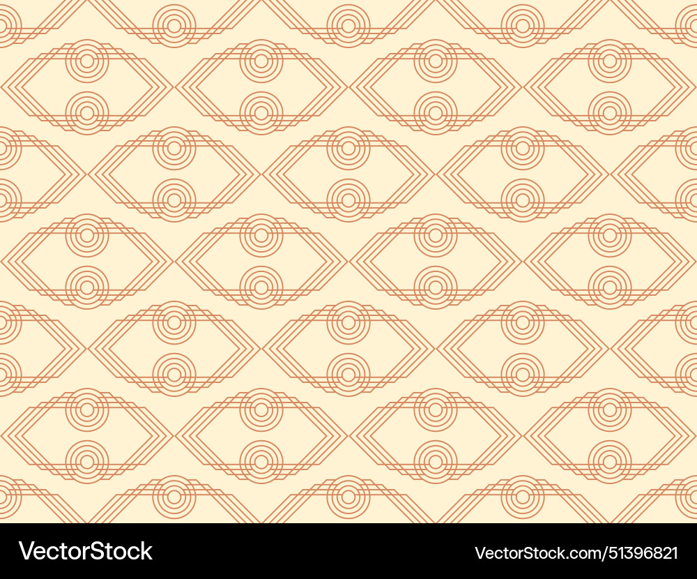 Vintage seamless pattern in geometric linear Vector Image